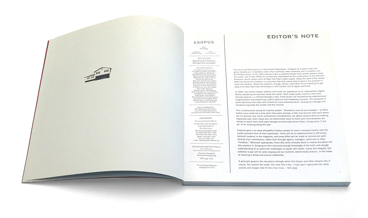 ESOPUS Magazine : Esopus #1